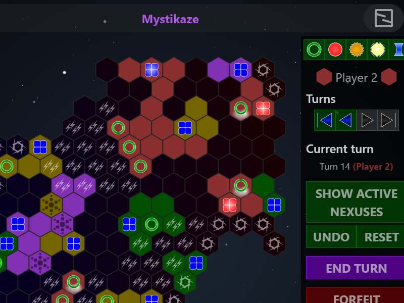 Mystikaze - hex battle strategy game